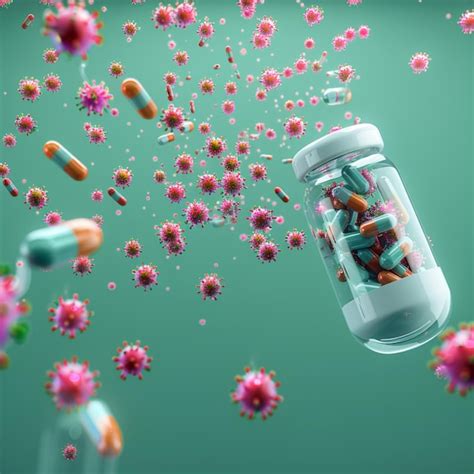 Sanitization Nursing And Virus Protection Capsules Digitally Rendered