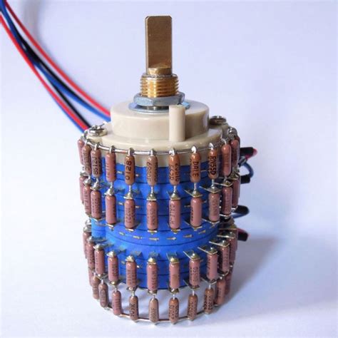 K Dual Potentiometer Step L Type Volume Potentiometer W Copper Shaft Brown Resistors For