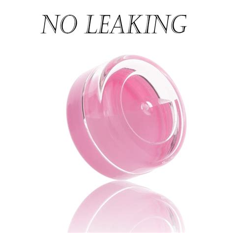 Cosmetic Containers 100pcs Tiny Makeup Sample Jaws With Pink Lids