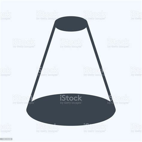 아이콘 스포트라이트 웹 인터페이스 기호에 적합합니다 글리프 스타일 편집 가능한 간단한 디자인 디자인 템플릿 벡터 간단한 기호