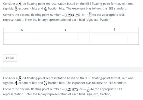 solved consider a 8 bit floating point representation based