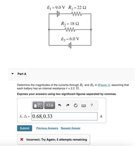 Solved Part Adetermine The Magnitudes Of The Currents