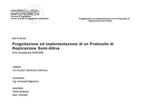 Semi Active Replication Protocol Ppt