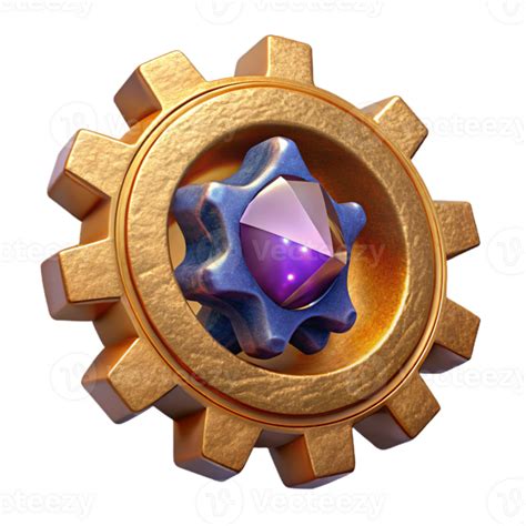 Magnificent Abstract Clock Gears And Cogs Close Up Isolated Element Detailed 60056724 Png