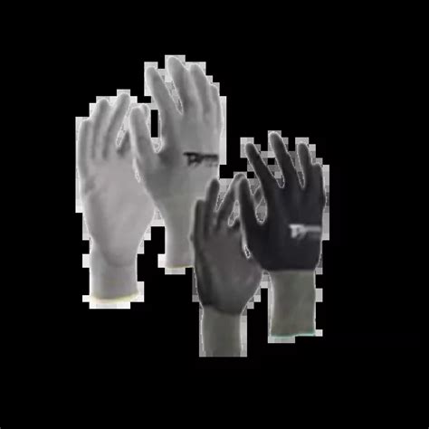 Safety Gloves Grey Seamless Shell Polyurethane Generl Daily Purpose