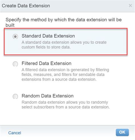 build a data extension from scratch sfmc geeks