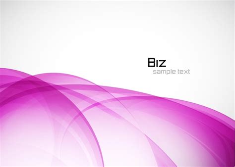 Onda Violeta Sobre Fondo Abstracto De Vector Blanco Vector Premium