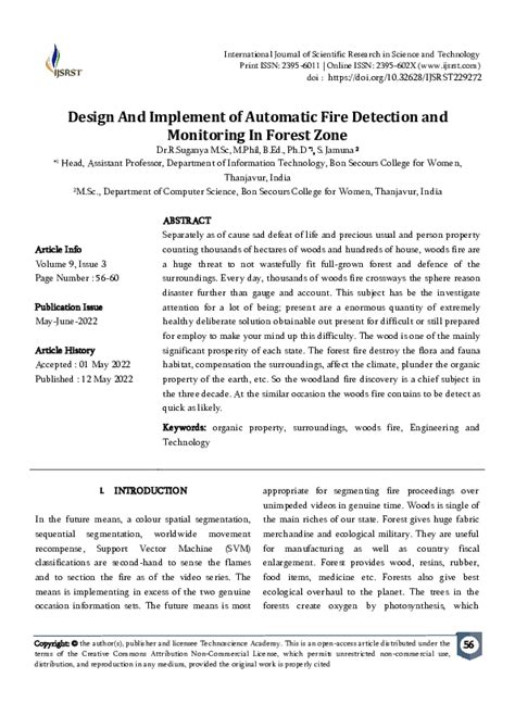 Pdf Design And Implement Of Automatic Fire Detection And Monitoring