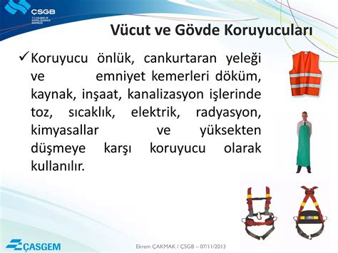 Ekrem Çakmak Kişisel Koruyucu Donanımlar Temel Sunumu Pdf