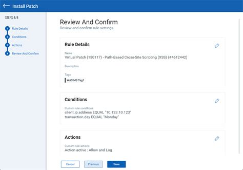 Install And Remove Virtual Patches