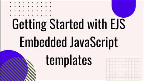 How To Start With Ejs Embedded Javascript Yashpreet Singh Posted On