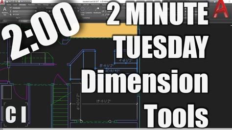 Autocad How To Break Dimension Lines And Autospacing Tool 2 Minute Tuesday Cad Intentions