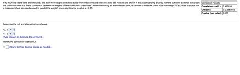 Solved Identify The Correlation Coefficient For R What Are Chegg Com