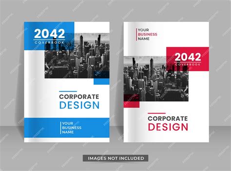 4 크기의 도시 배경 비즈니스 책 표지 디자인 템플릿은 전단지 연례 보고서에 적용할 수 있습니다 프리미엄 벡터