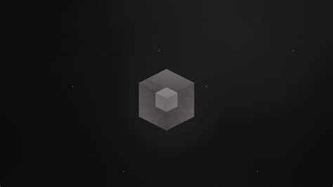 Cube Digital Art Simple Background Black Background Minimalism Artwork Abstract Simple