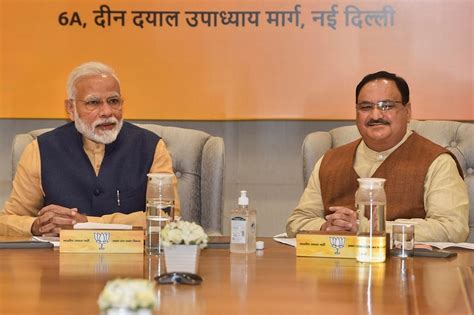 After Bjps Key Cec Meet Pm Narendra Modi Amit Shah And Jp Nadda Hold