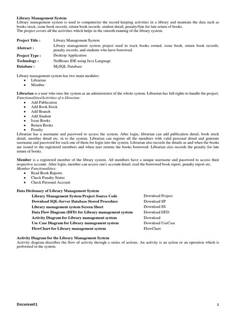 Project Report Library Management System Pdf Information Science