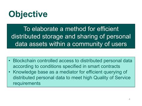 Blockchain Enabled Distributed Storage And Sharing Of Personal Data Assets Ppt