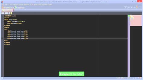 Html And Emmet Multiple Selection In Phpstorm 8 And Other Intellij Idea Based Ides Youtube