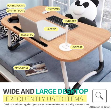 COD Mini Desk Foldable Bed Table Bed Dining Table Portable Laptop Table Bed TV Show