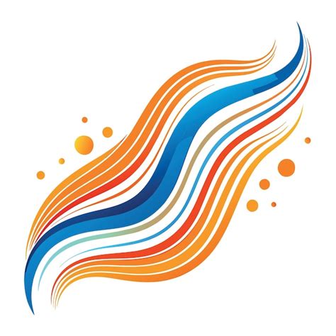 Vector Abstract Wavy Lines Flowing Dynamic Isolated On White Background For Concept Of Ai