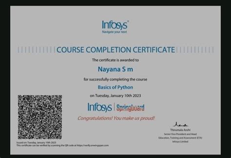 Nayana S M On Linkedin Im Glad To Share That I Completed Basics Of Python Thank For