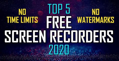 Top 5 Screen Recorder For Pc In 2020 Top 5 Screen Recorder