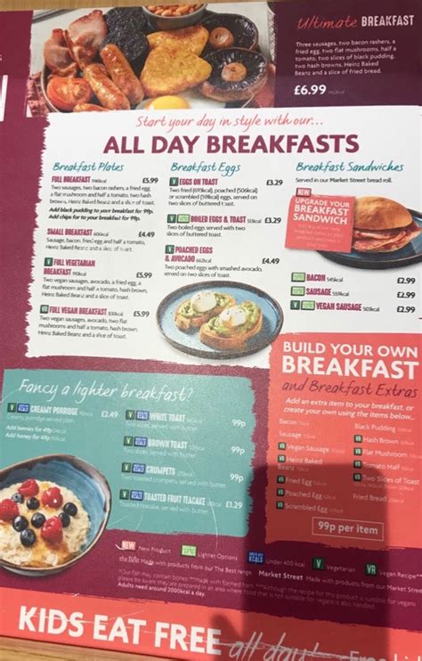 Morrisons Café Barrys Full Menu Online