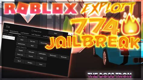 Roblox Jailbreak 774 Updated Exploit Op Jailbreak Cmds And Over 100