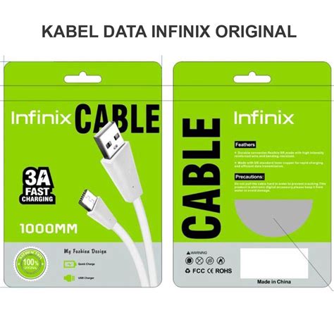 Jual KABEL DATA INFINIX ORIGINAL 100 FAST CHARGING ALL TIPE Shopee Indonesia