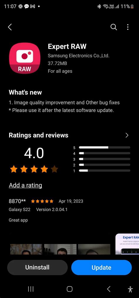 Samsung Has Released A New Expert Raw Camera App Update Sammobile