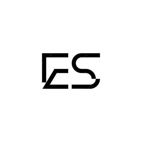 Premium Vector Es Monogram Logo Design Letter Text Name Symbol