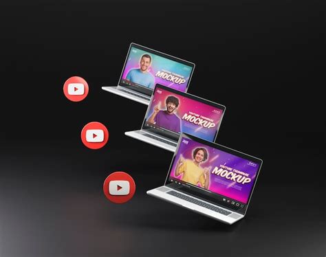 Premium Psd Personal Computer Youtube Interface