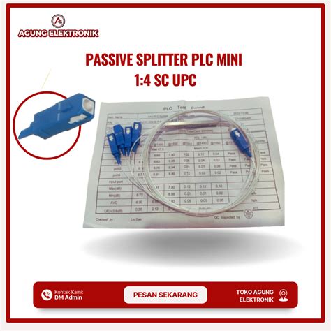 Jual Passive Spliter 14 Sc Upc Plc Mini Splitter Shopee Indonesia