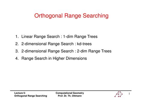 Ppt Orthogonal Range Searching Powerpoint Presentation Free Download