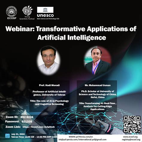 Webinar Transformational Applications Of Artificial Intelligence” Bstc Unesco