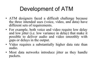Asynchronous Transfer Mode ATM PPT