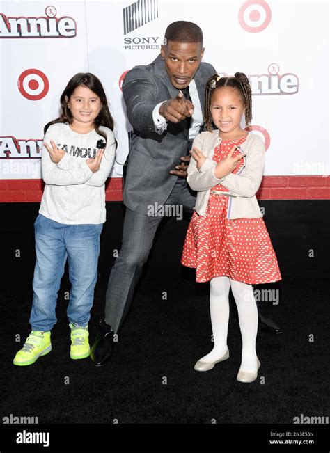 Actor Jamie Foxx And His Daughter Right Anelise Bishop Attend The