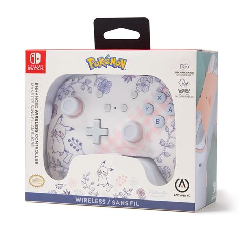 Powera Enhanced Wireless Controller For Nintendo Switch Pikachu