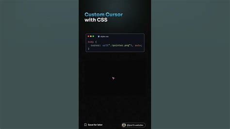 Custom Cursor Css Tricks Csstricks Webdevtutorial Webdesign Htmlcss Coding Tutorials