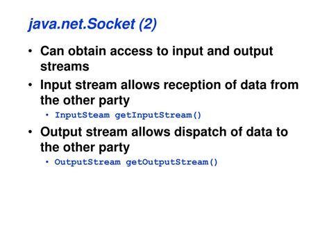 Ppt Advanced Java Programming Unit One Networking Powerpoint
