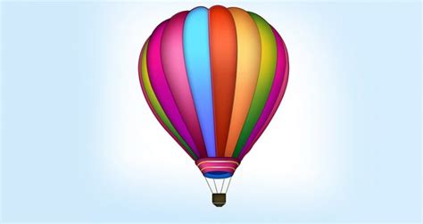 فایل لایه باز بالون رنگی پیکفری