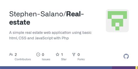 GitHub Stephen Salano Real Estate A Simple Real Estate Web