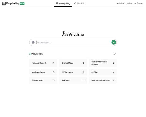Perplexity All Things AI