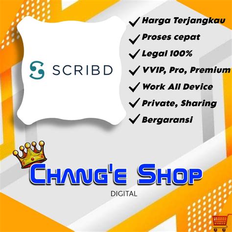 Jual Scribd Premium 1 Tahun Termurah Full Garansi Unlocked Semua Fitur