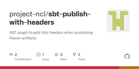 Github Project Nclsbt Publish With Headers Sbt Plugin To Add