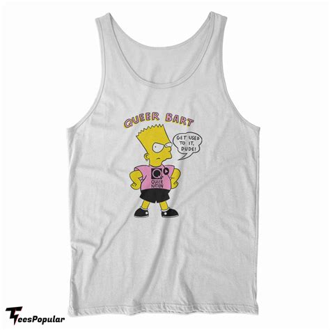Queer Bart Simpson Tank Top For Unisex