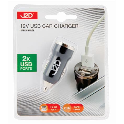 V USB Car Charger Red Dot