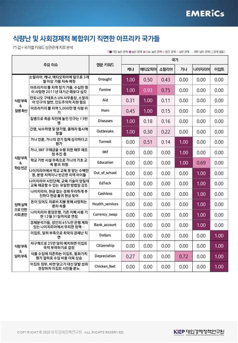 Emerics 신흥지역정보 종합지식포탈