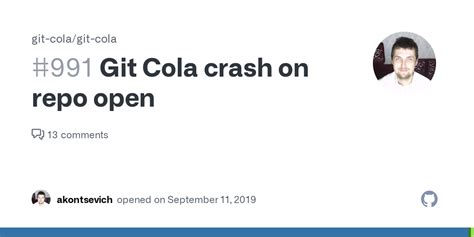 Git Cola Crash On Repo Open Issue Git Cola Git Cola Github